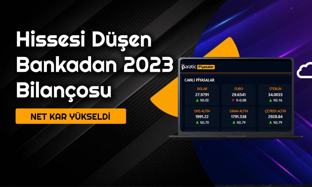 Banka Bilançosunu KAP’a Bildirdi: Net Kar Yüzde 61 Arttı | Paratic