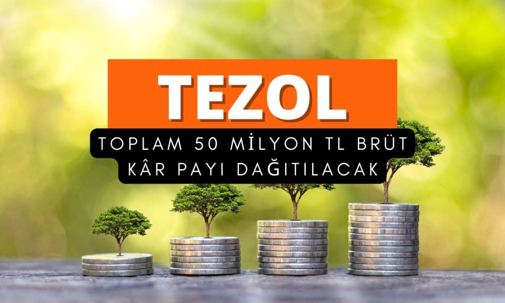 TEZOL temettü teklifini hazırladı: 50 milyon TL dağıtılacak | Paratic